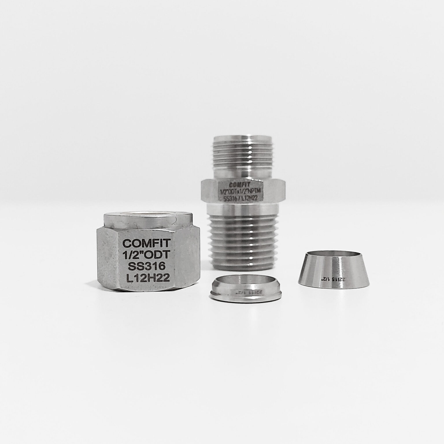 Comfit Tube Fitting Male Connector 1/16″ OD x 1/16″ NPT 316SS – Comfit-Usa